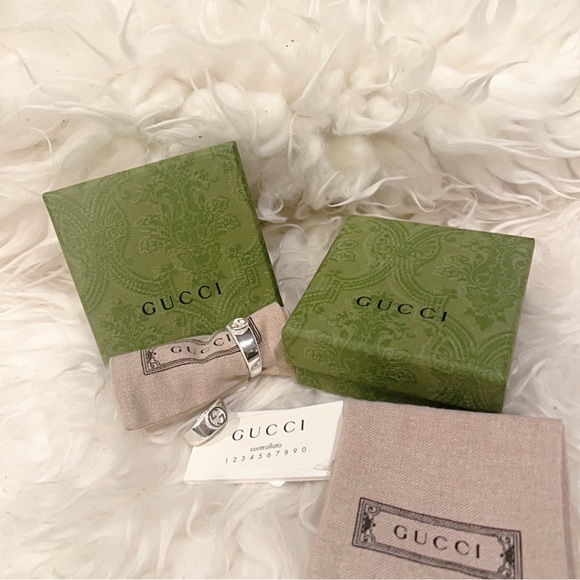 Gucci | Accessories | Gucci High Polish Interlocking G Sterling Silver ...